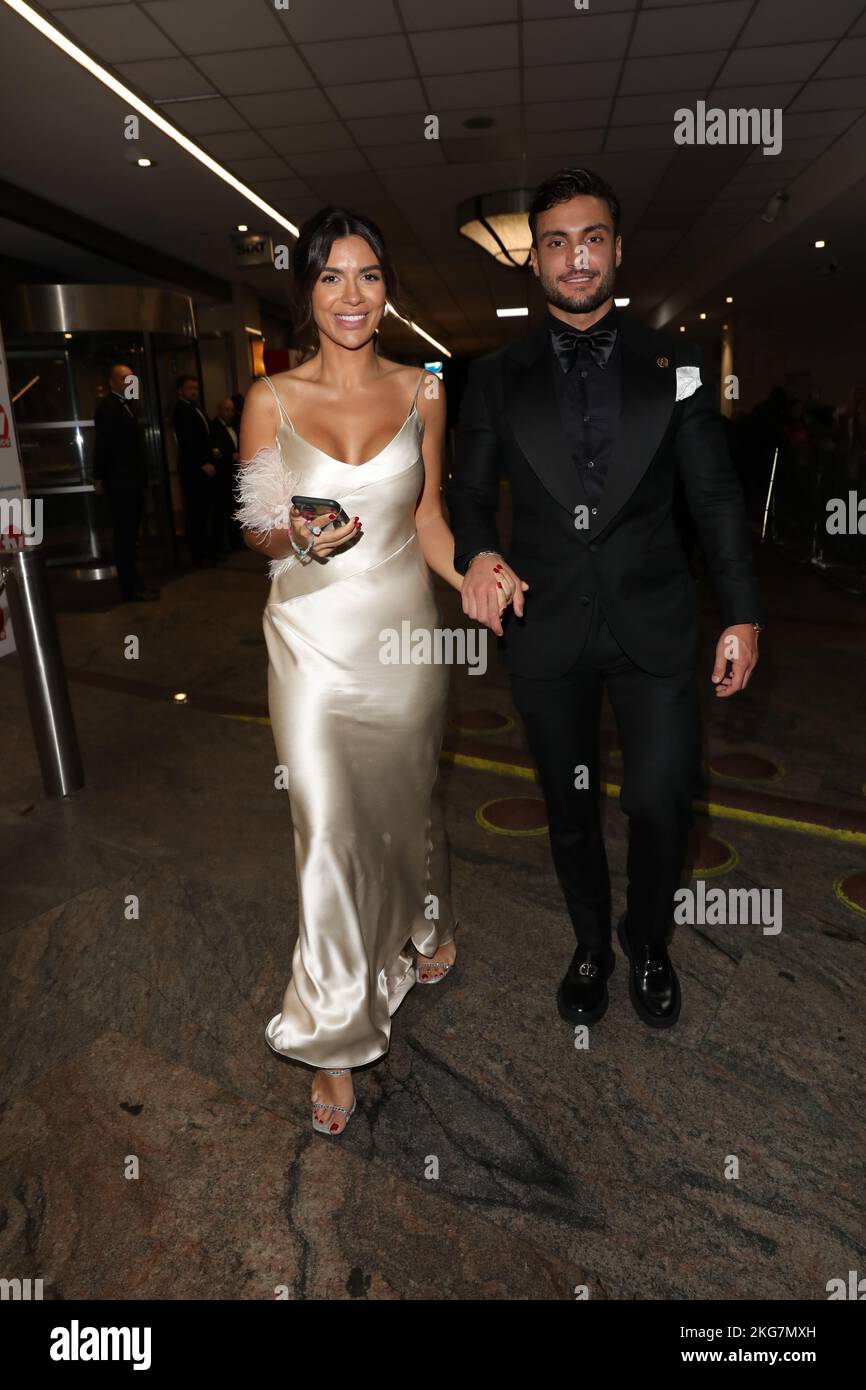 Davide Sanclimenti and Ekin-Su Culculoglu attend the annual TV Choice ...