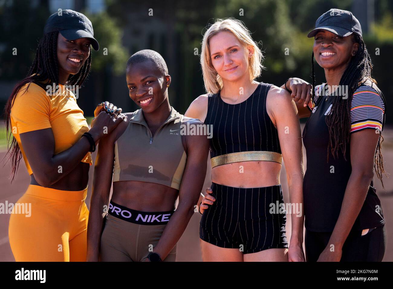 Athlete Anne Zagre, Athlete Cynthia Mbongo Bolingo, Athlete Hanne Claes ...