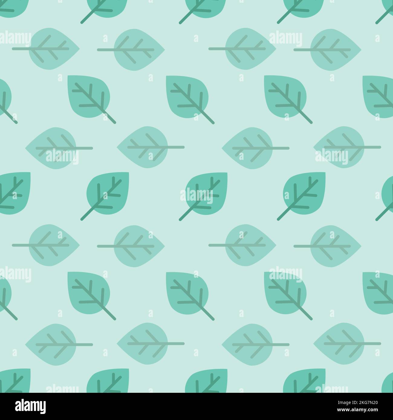 Vector Green Aspen leaves repeat pattern background design Stock Vector ...