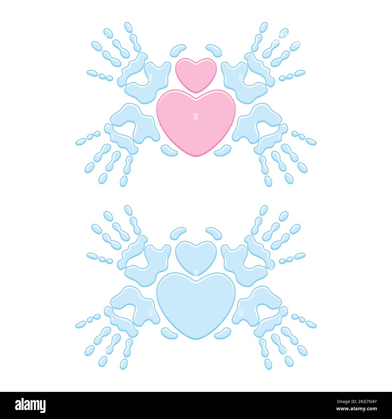 Handprint Heart Clip Art