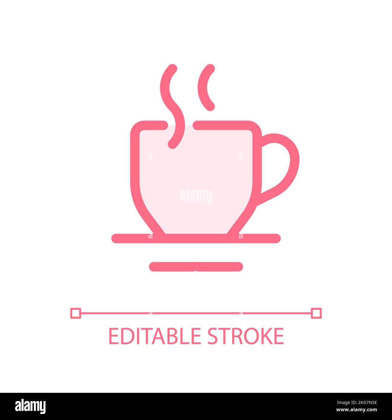 Hot beverage pixel perfect glassmorphism ui icon Stock Vector Image ...