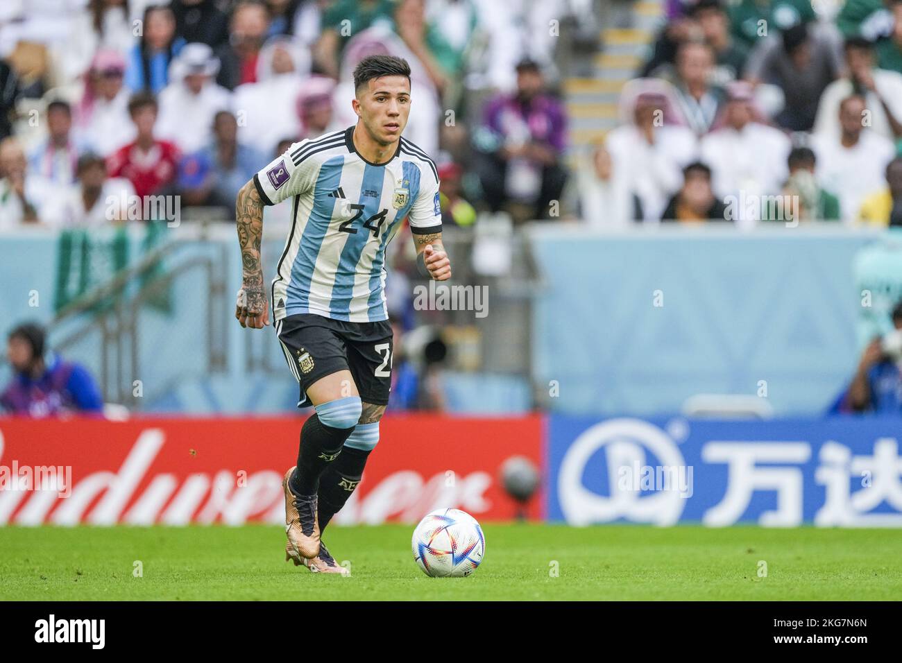 DOHA, 22-11-2022 Lusail Stadium World Cup 2022 in Qatar game between Argentina vs Saudi Arabia ...