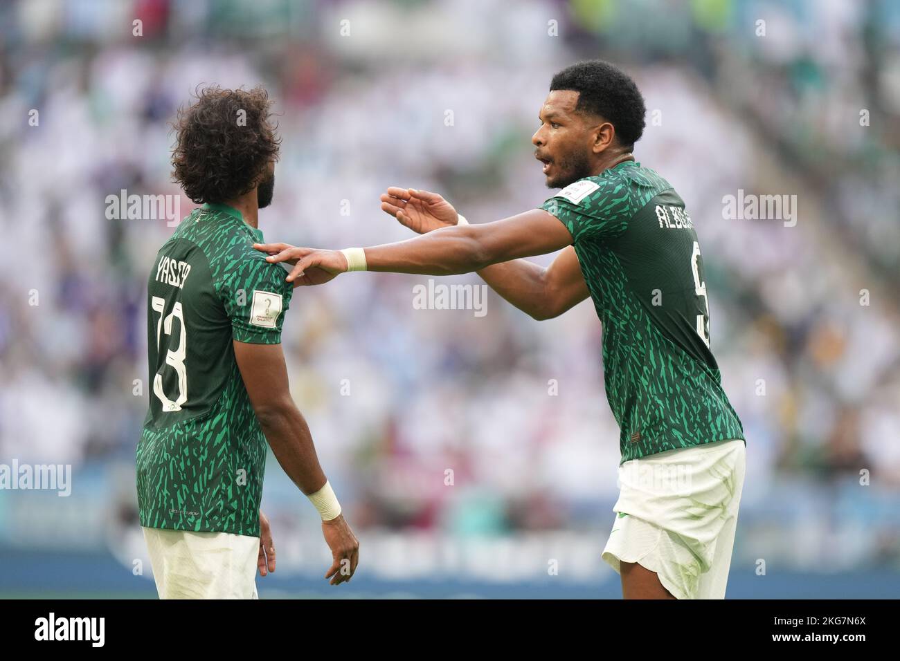 Alshahrani Yasser and Albulayhi Ali of Saudi Arabia during the Qatar ...
