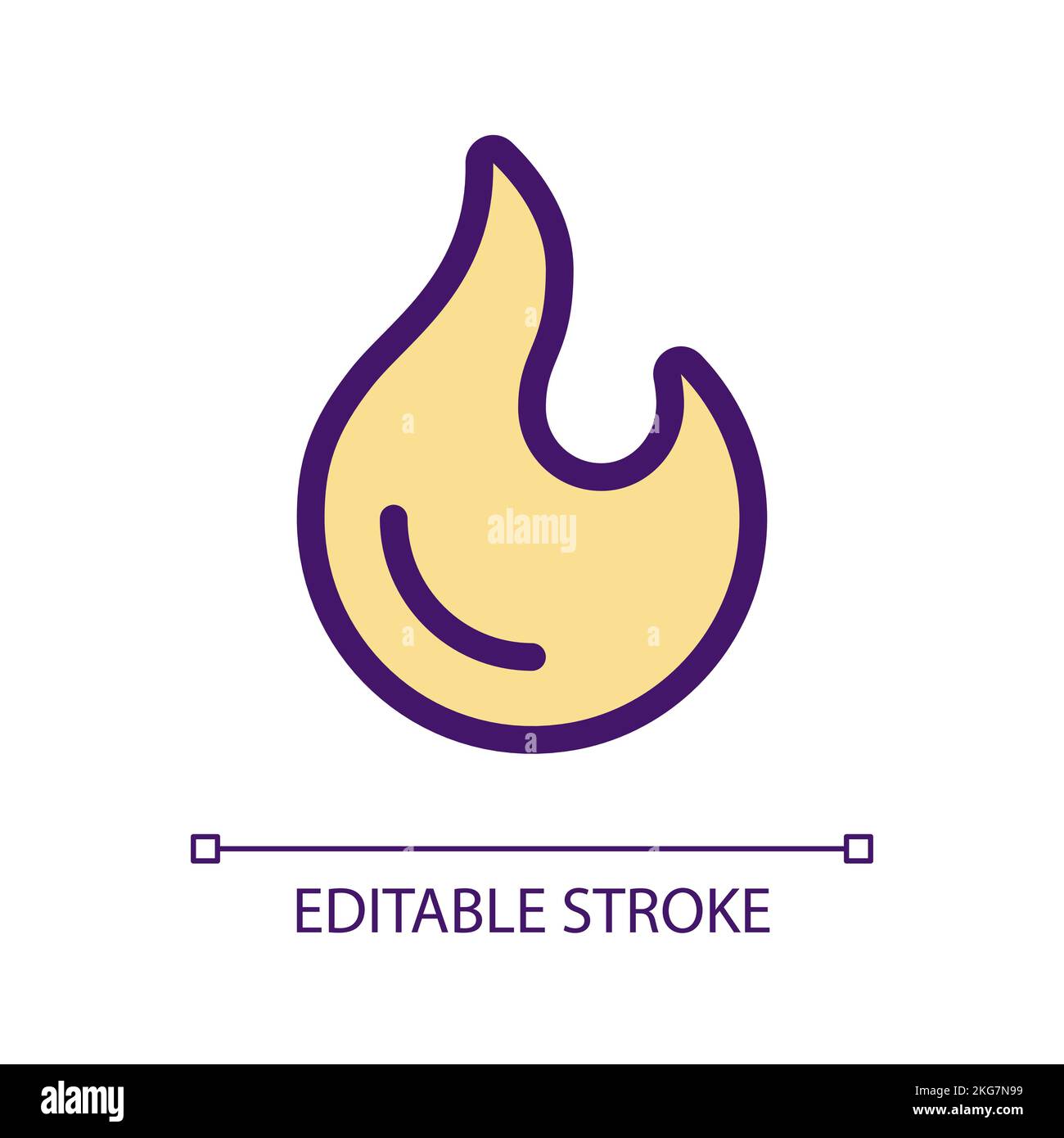 Flame pixel perfect RGB color ui icon Stock Vector Image & Art - Alamy