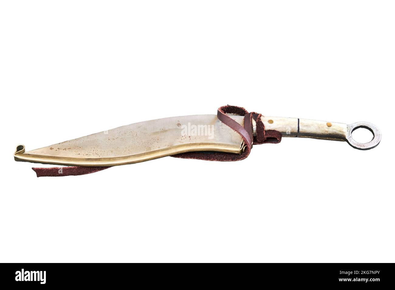 Ancient Roman retro dagger in a sheath, vintage scaly armor to protect ...