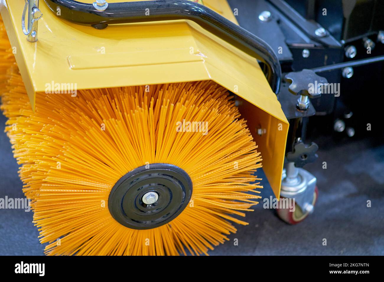 Brush machines for cleaning streets and washing sidewalks on city ...