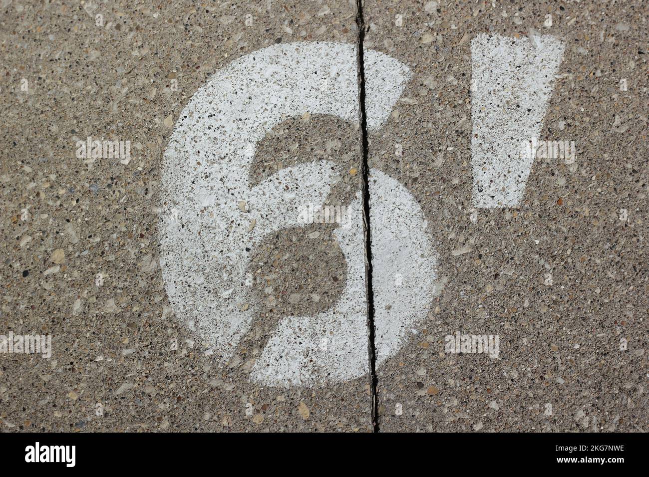 The standard six feet symbol spray painted on the sidewalk for ...