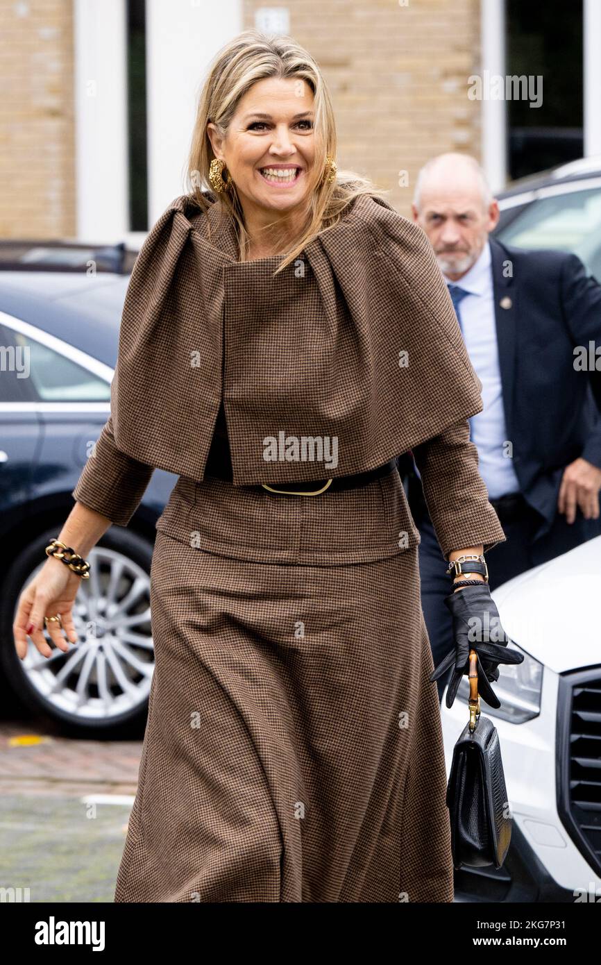 Queen Maxima during a working visit to Sociale Kruidenier, a social ...