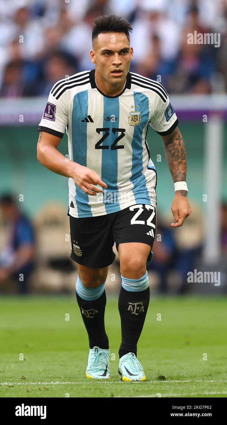 Doha, Qatar. 22nd Nov, 2022. Lautaro Martinez of Argentina during the ...