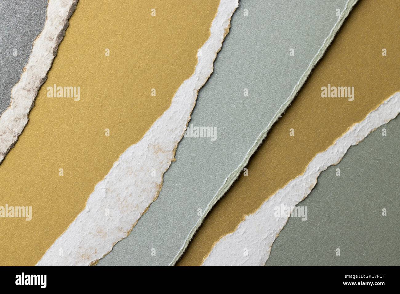 Ripped up pieces of coloured paper with copy space Stock Photo - Alamy