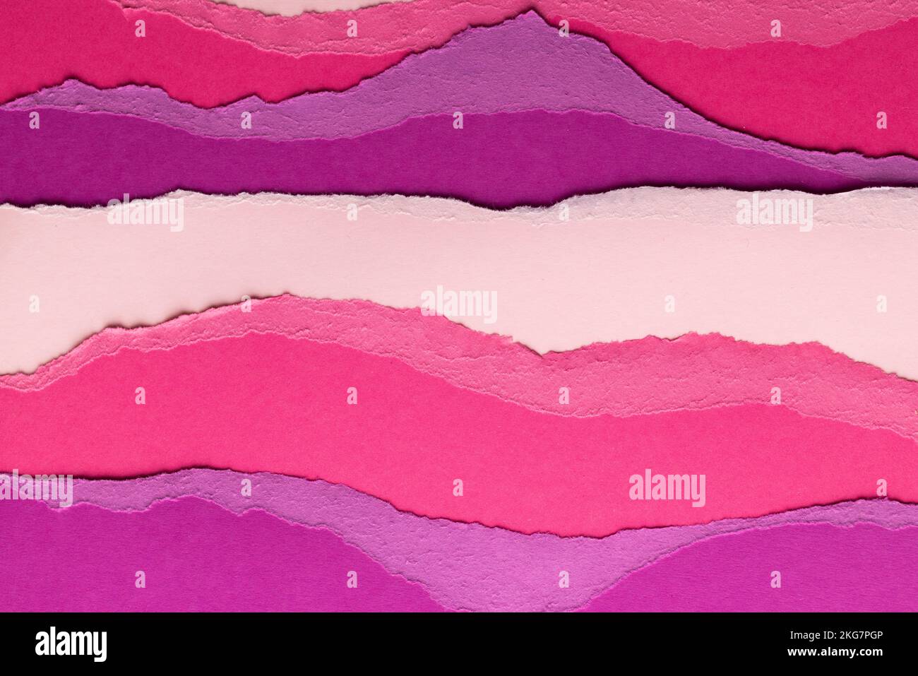 Ripped up pieces of coloured paper with copy space Stock Photo - Alamy