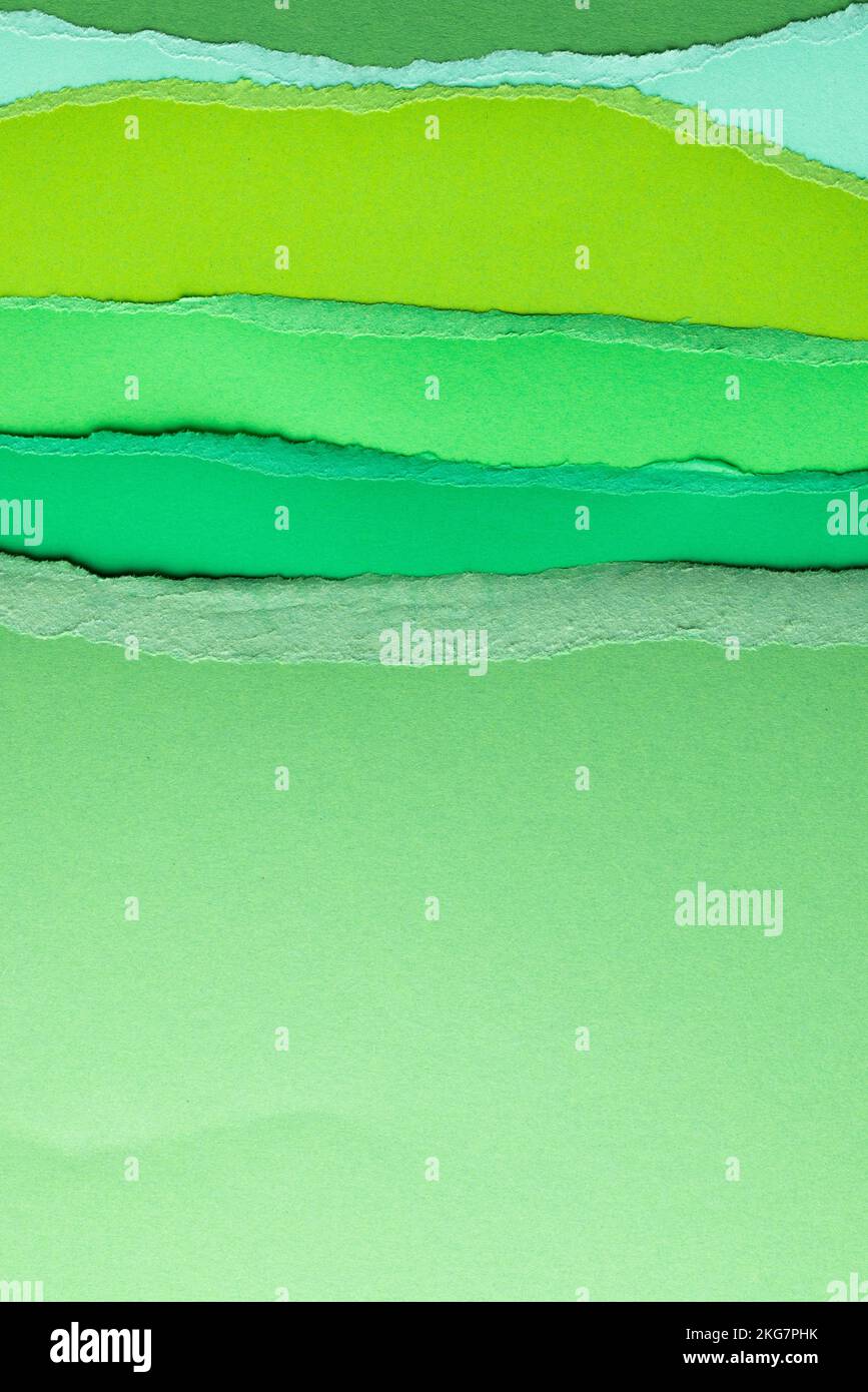 Ripped up pieces of coloured paper with copy space Stock Photo - Alamy