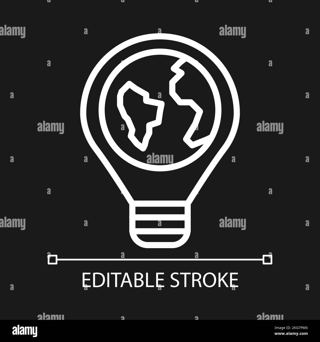 Global innovation pixel perfect white linear icon for dark theme Stock ... Global innovation pixel perfect white linear icon for dark theme Stock ...
