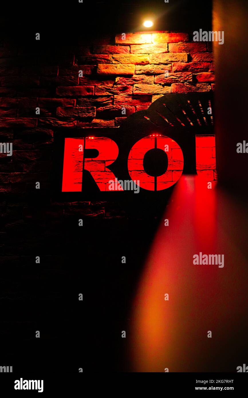 Bar and stage interior Stock Photo - Alamy