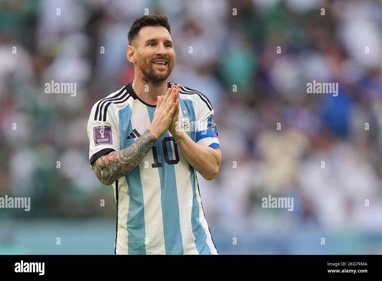 Lionel Messi of Argentina during the Qatar 2022 World Cup match, group ...