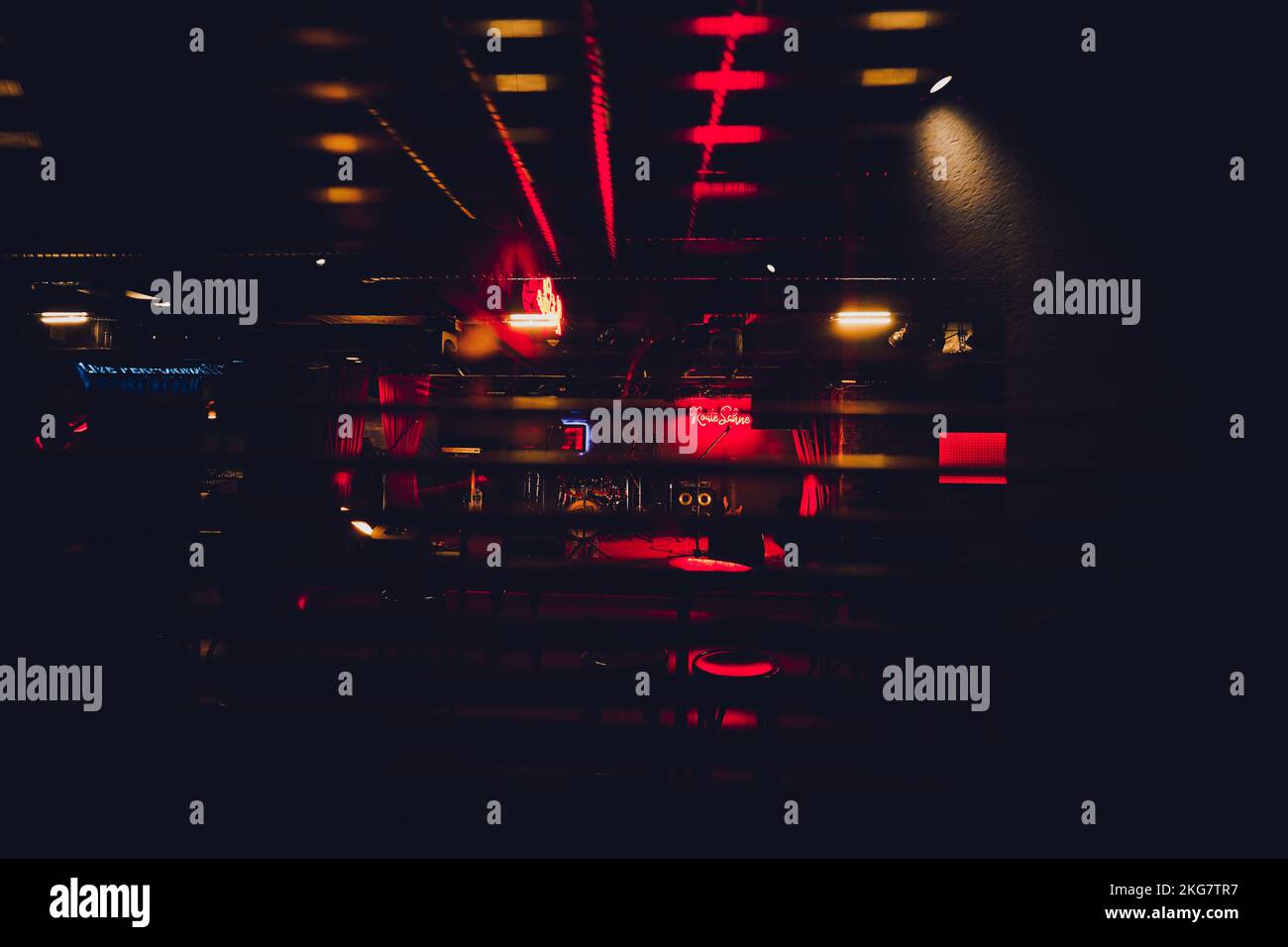 Bar and stage interior Stock Photo - Alamy