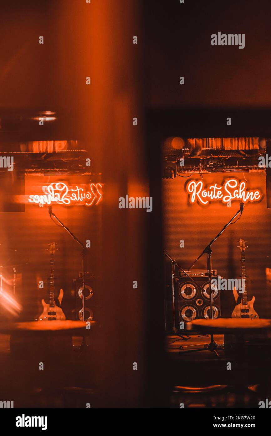 Concert area in the pub Stock Photo - Alamy