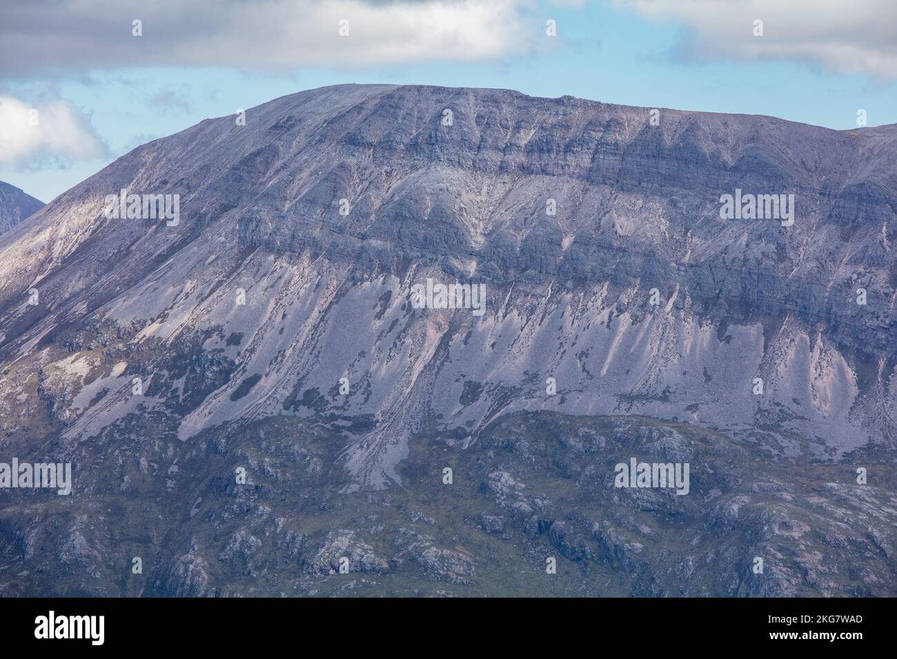 A steep hike up Ben Stack in the dramatic Northwest Highlands of ...
