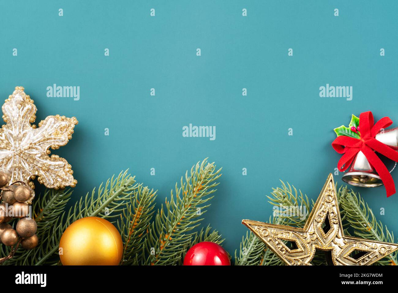 Christmas background design concept, holiday decoration ornament ...