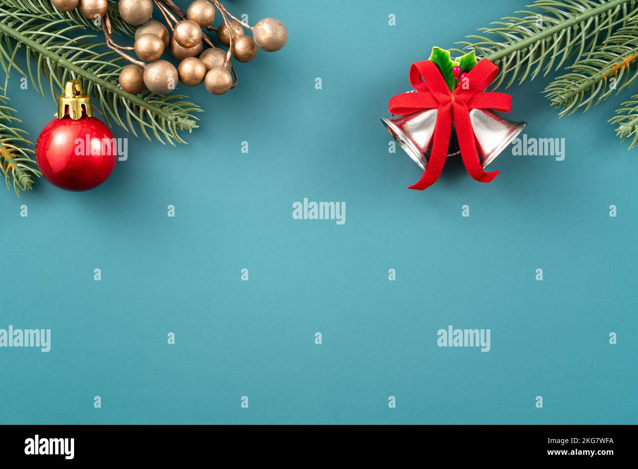 Christmas background design concept, holiday decoration ornament ...