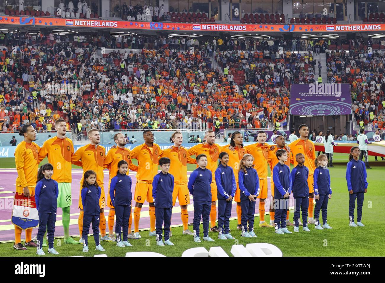 DOHA, 21-11-2022 Al Thumama Stadium World Cup 2022 in Qatar game ...