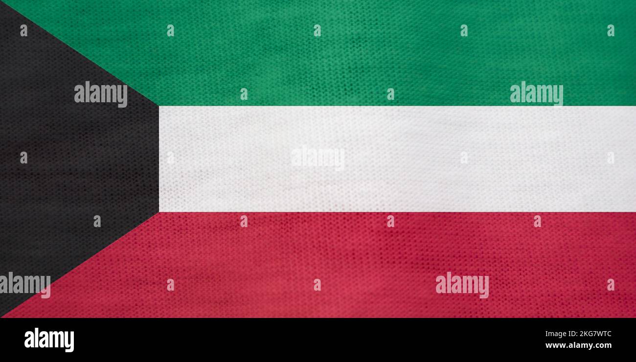 kuwait flag texture as background Stock Photo - Alamy