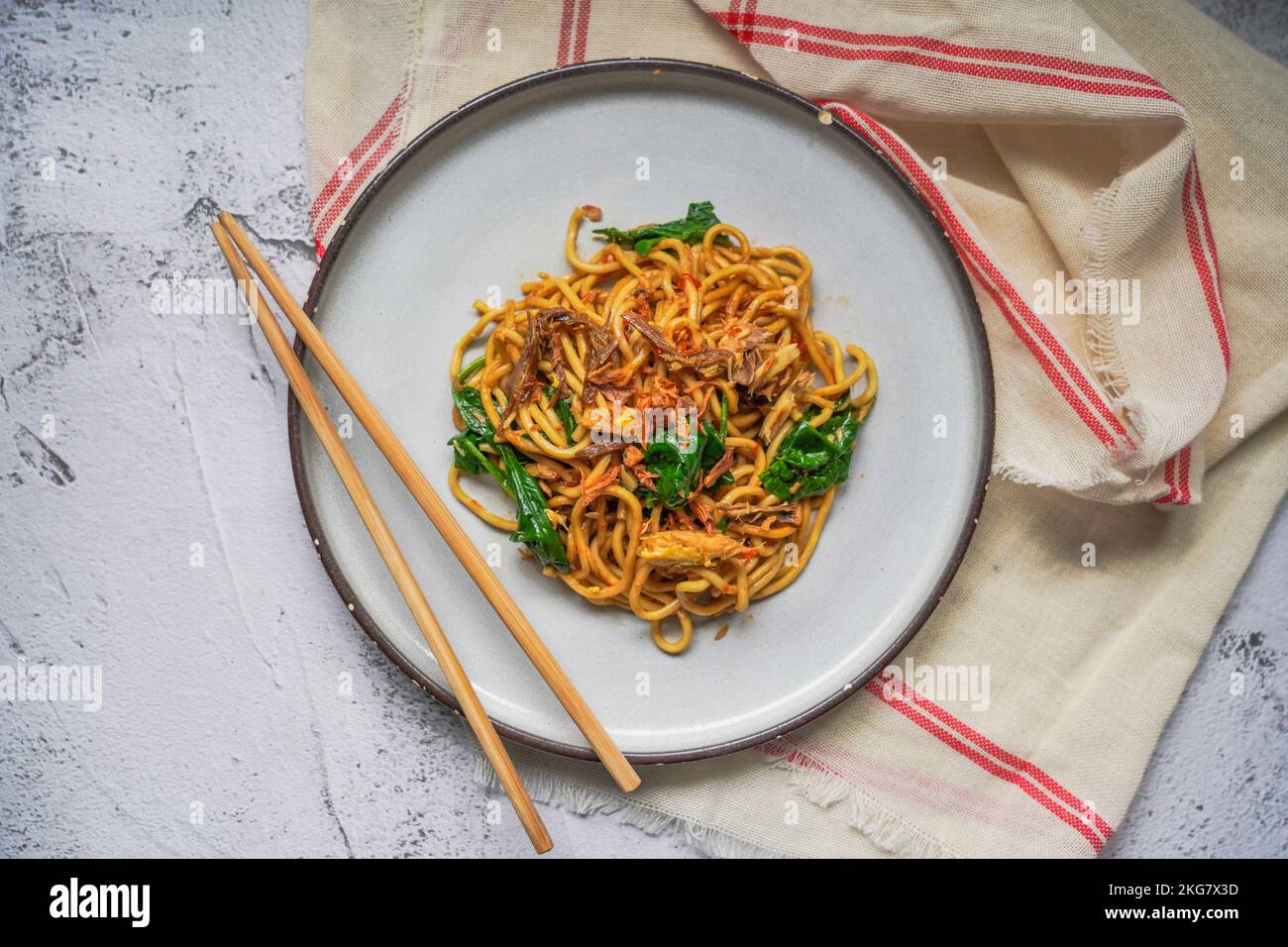 Mie goreng cakalang is skipjack tuna fried noodle from Manado, North ...