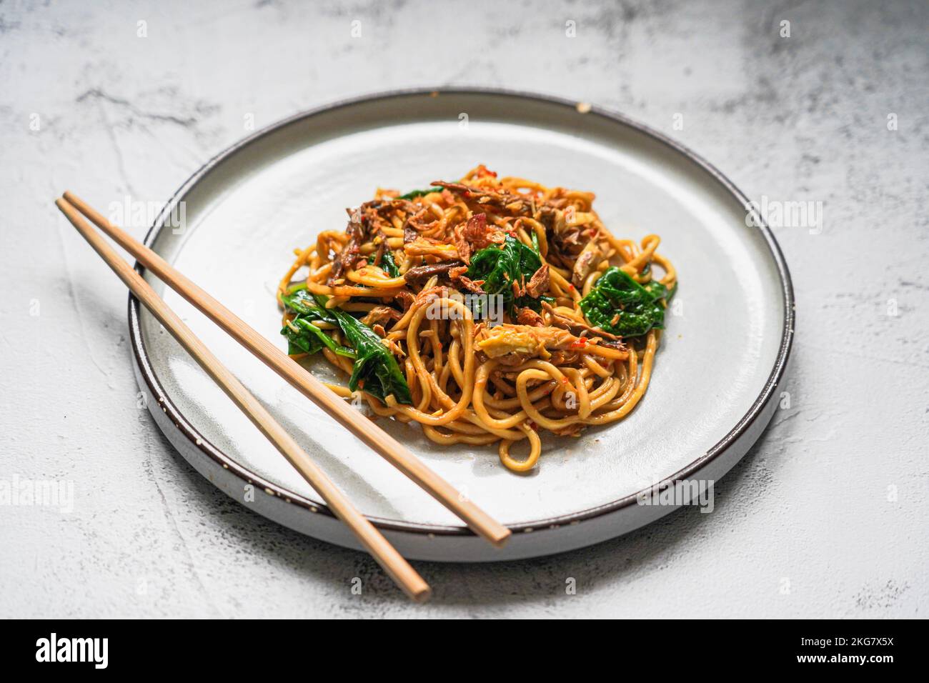 Mie goreng cakalang is skipjack tuna fried noodle from Manado, North ...