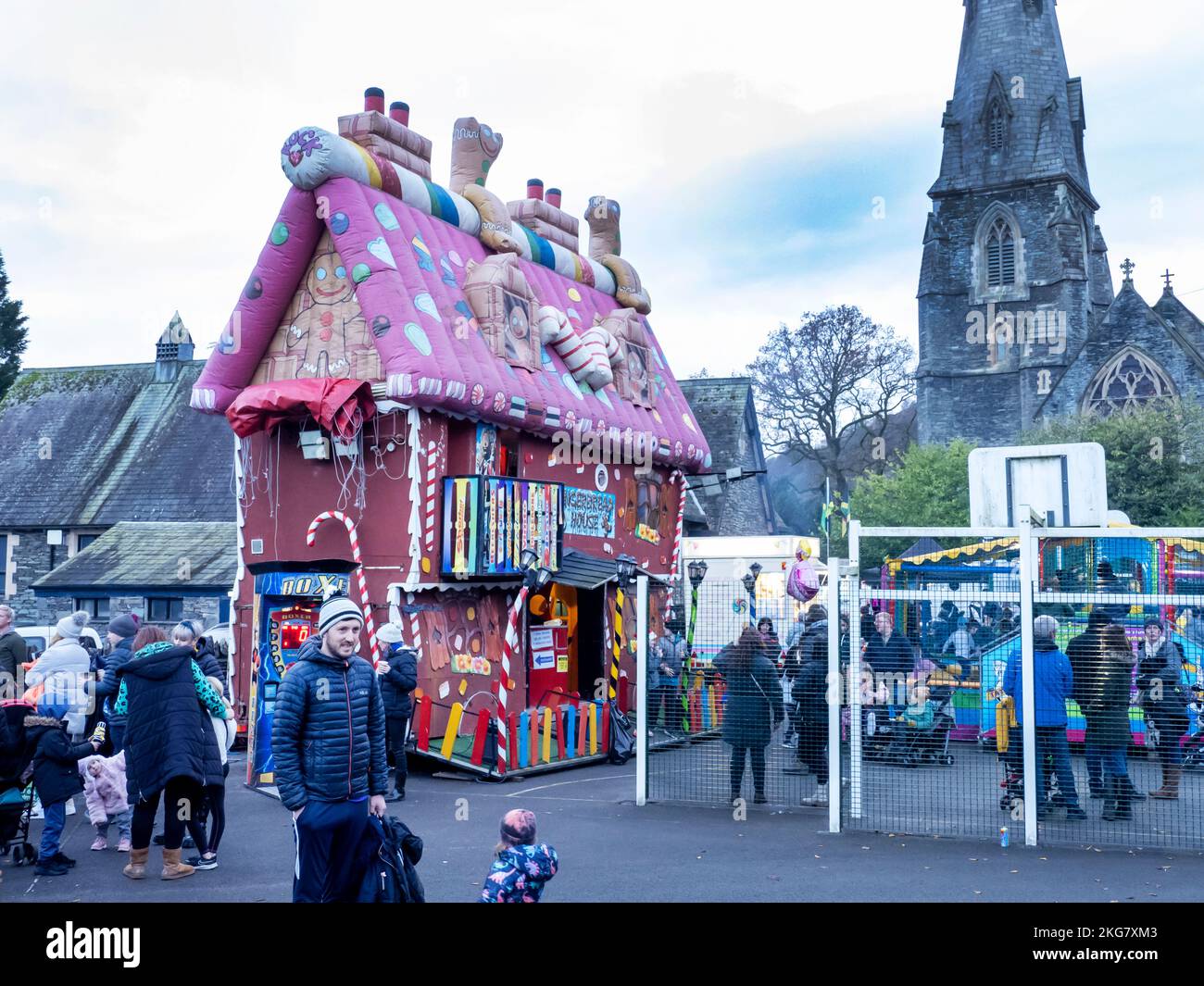 A childs gingerbread house in Ambleside at the annual lantern parade ...