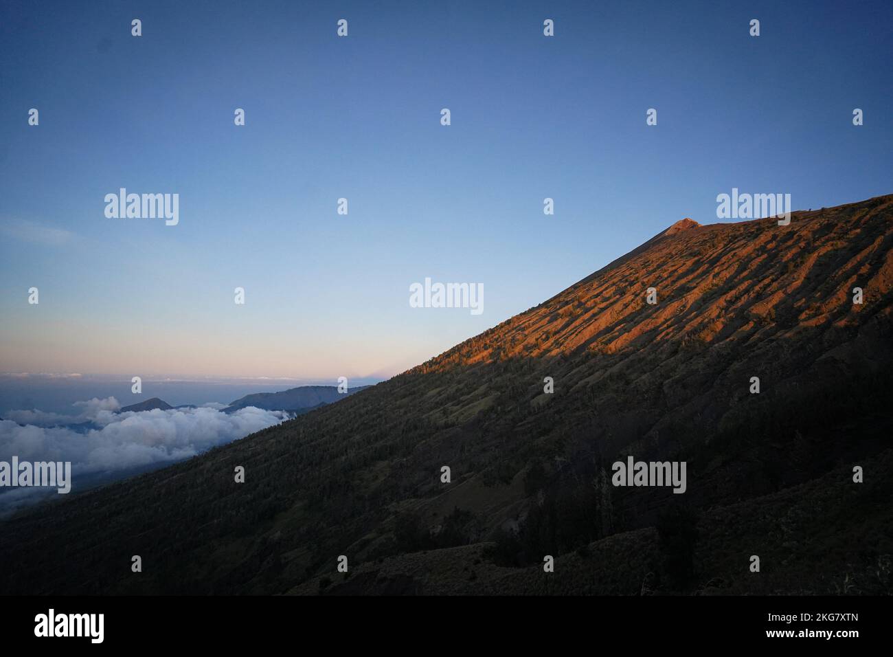 A beautiful shot of Lombok Volcano in Indonesia Stock Photo - Alamy