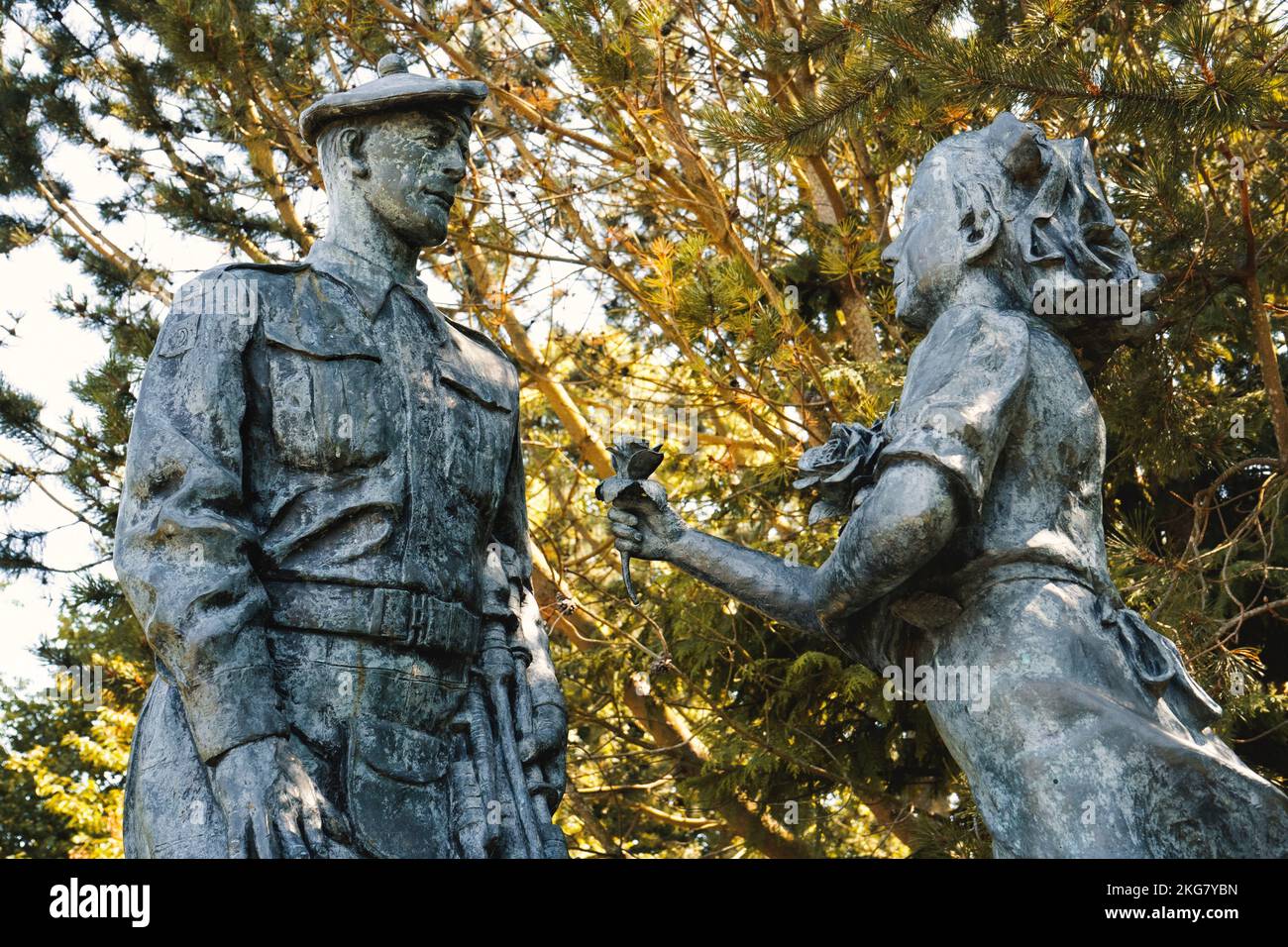 The World War 2 memorial in Perth, Scotland Stock Photo - Alamy