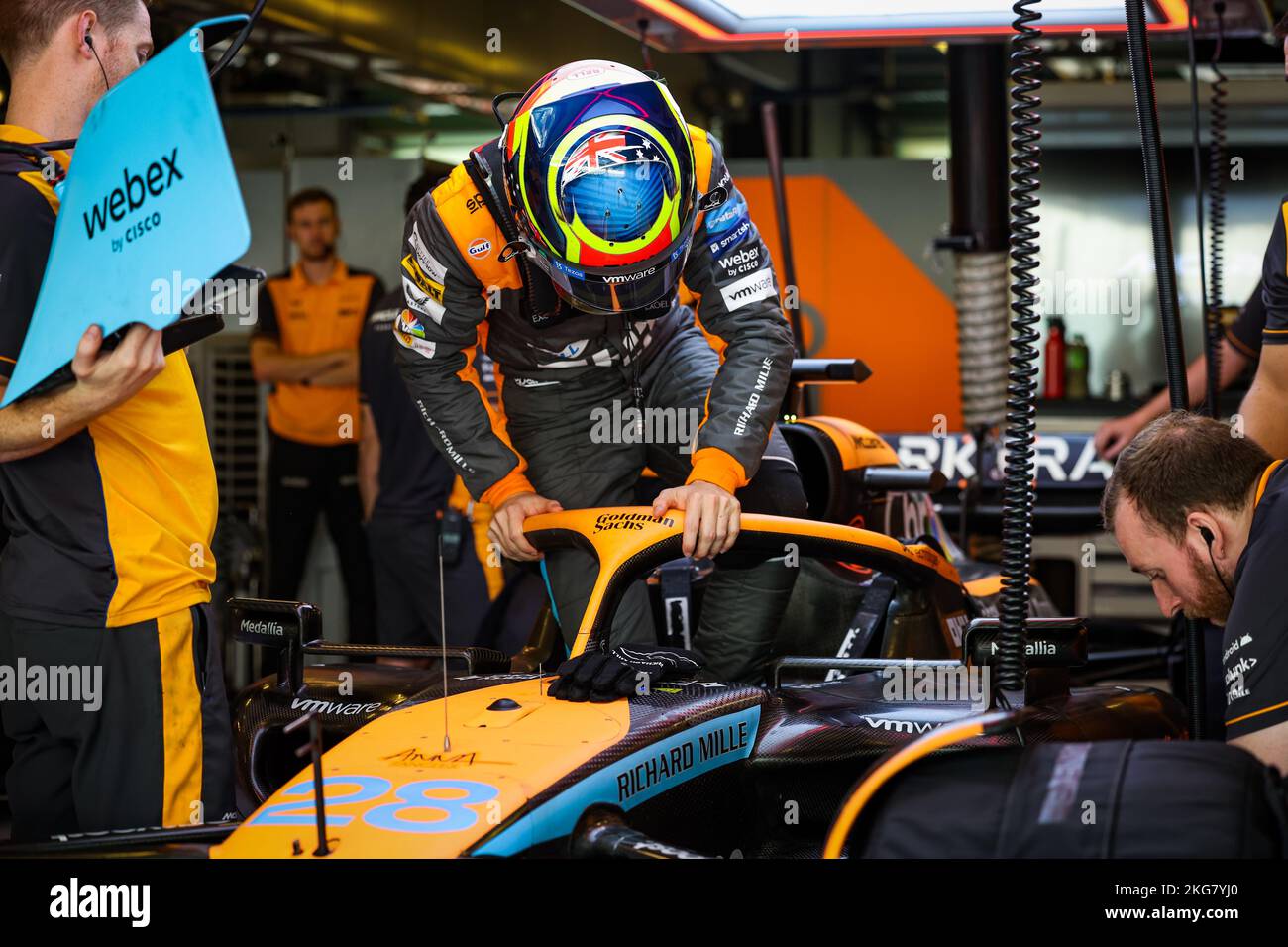 PIASTRI Oscar (aus), McLaren F1 Team MCL36, portrait during the 2022 ...