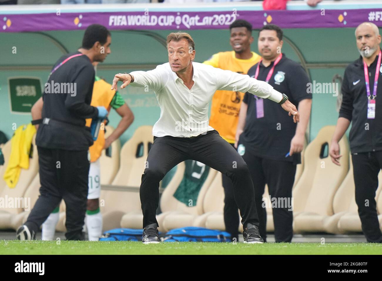 Saudi Arabi head coach Herve Renard during the Qatar 2022 World Cup ...