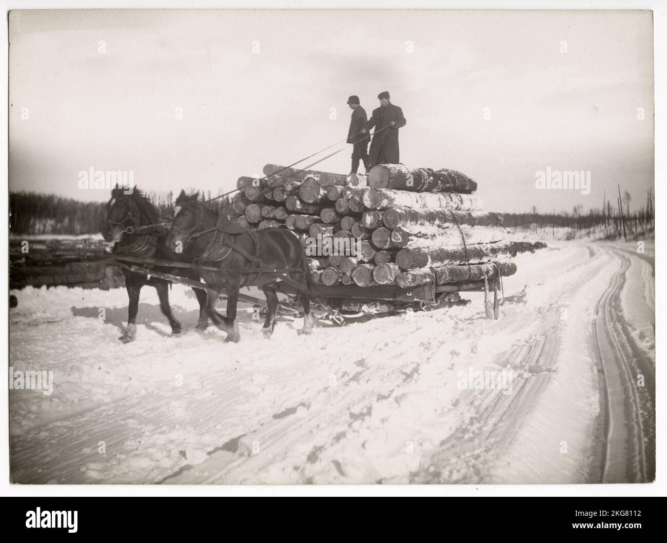 Old historic logging history hi-res stock photography and images - Alamy