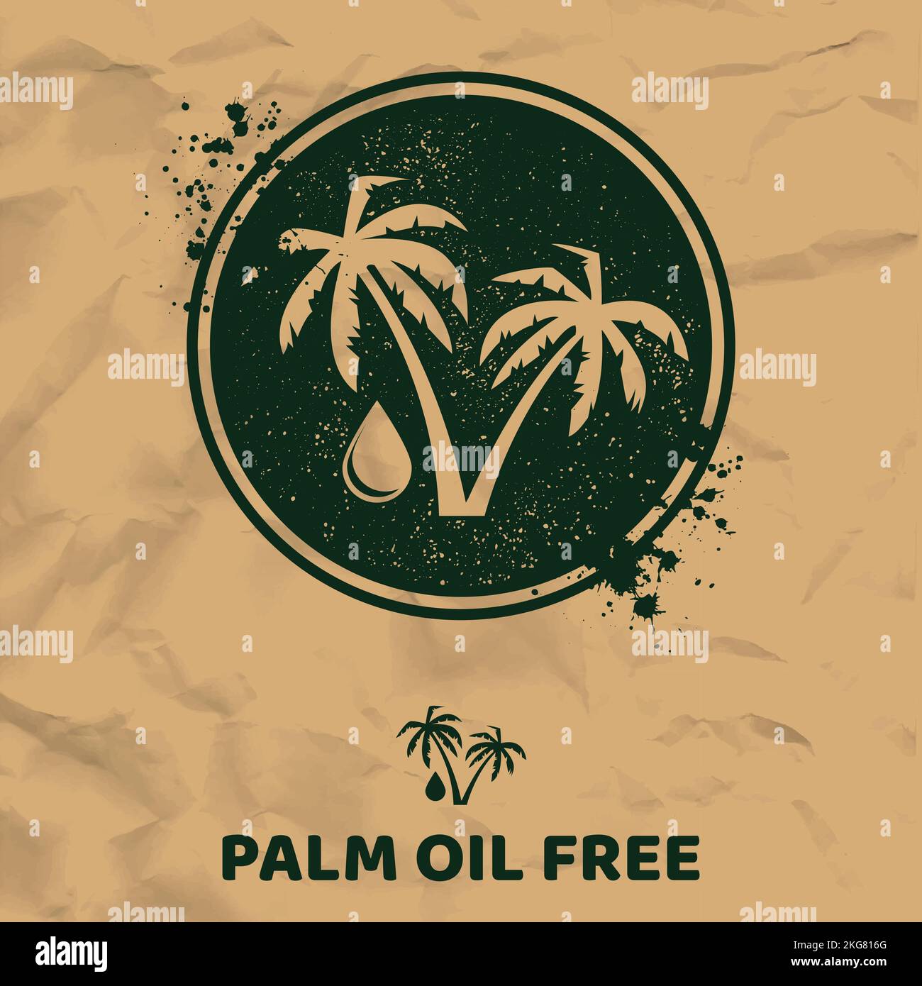 Palm oil free logo Stock Vector Images - Alamy