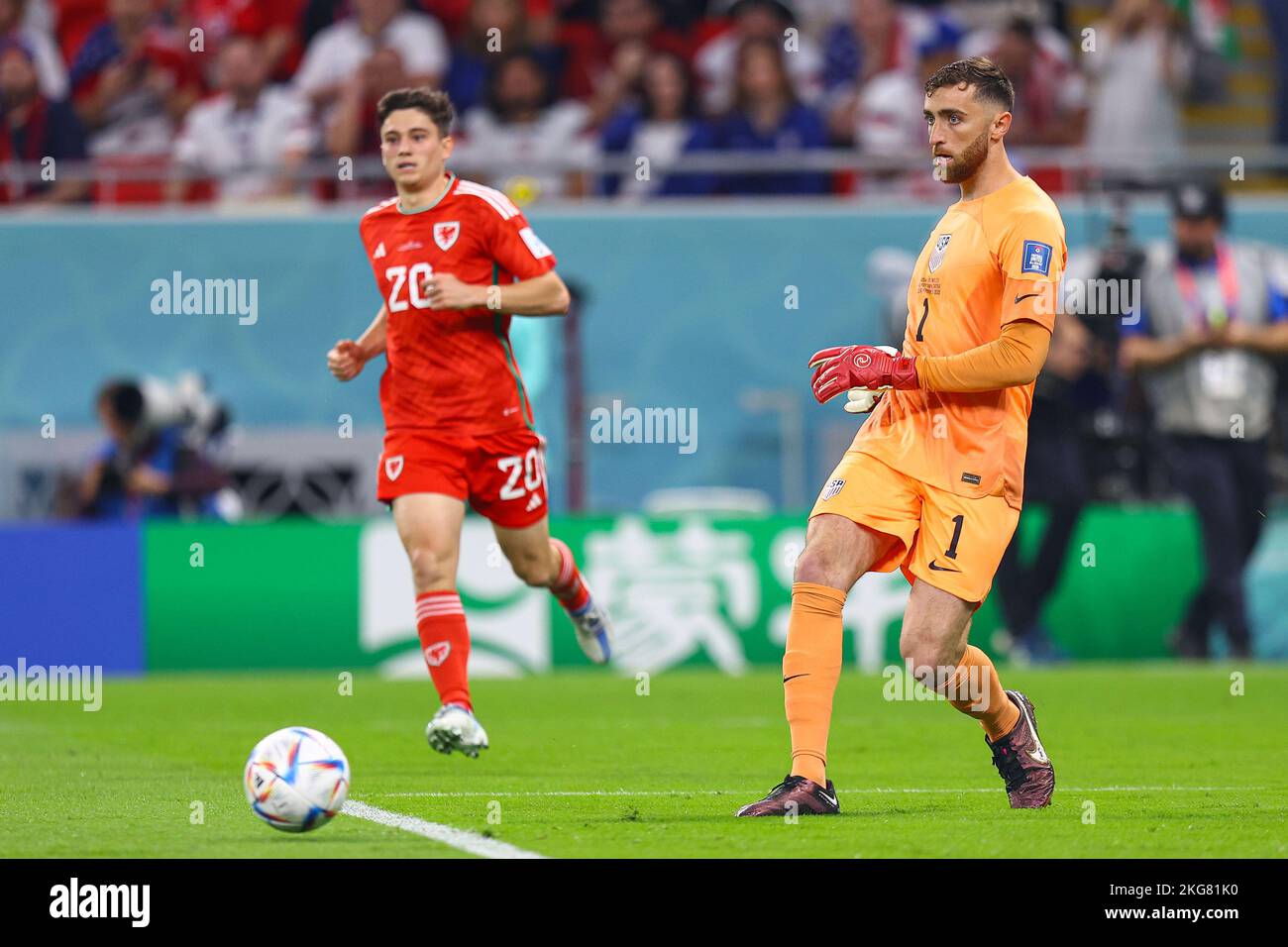Matt Turner during the FIFA World Cup Qatar 2022 Group B match between ...