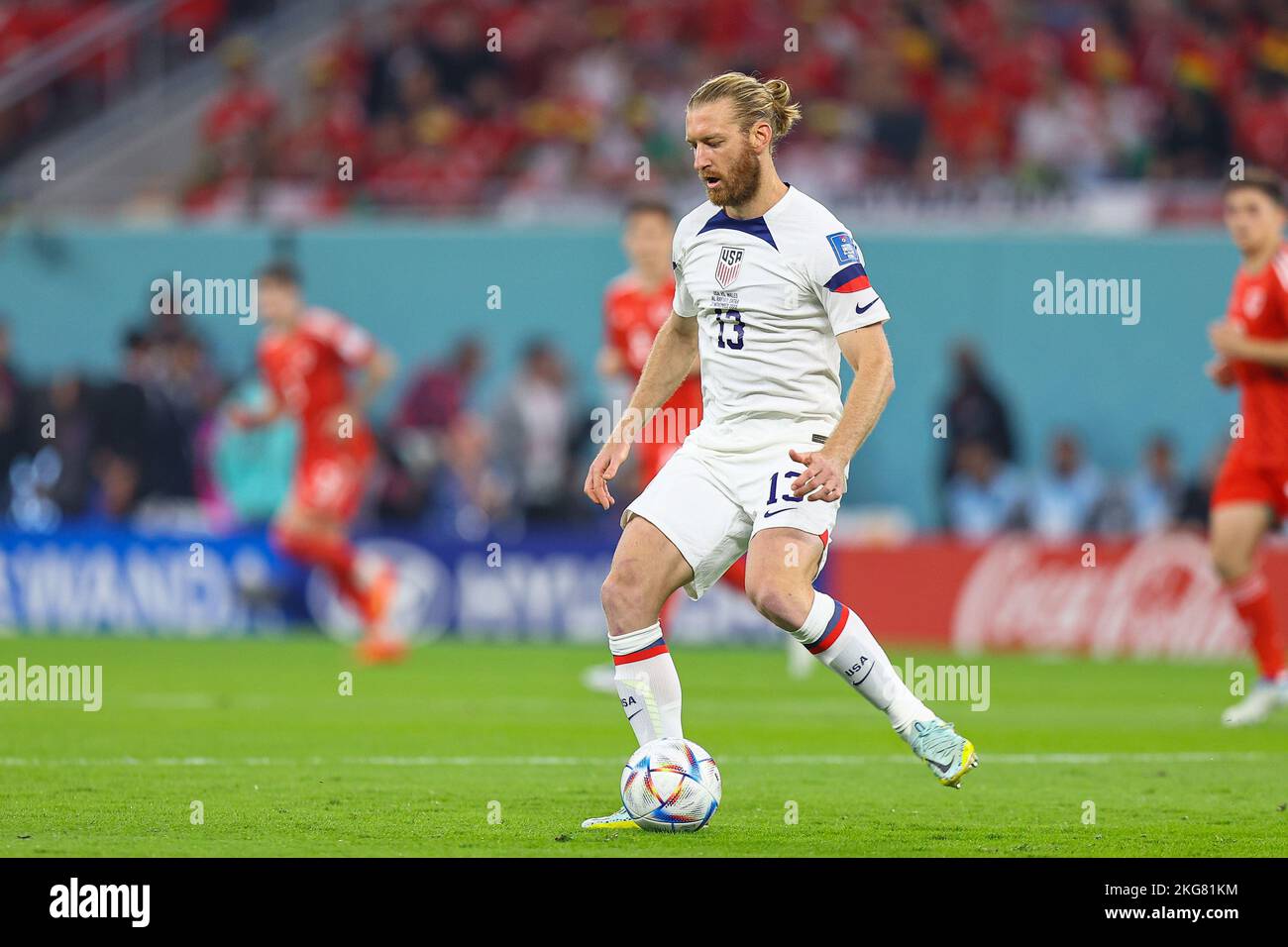 Tim Ream during the FIFA World Cup Qatar 2022 Group B match between USA ...