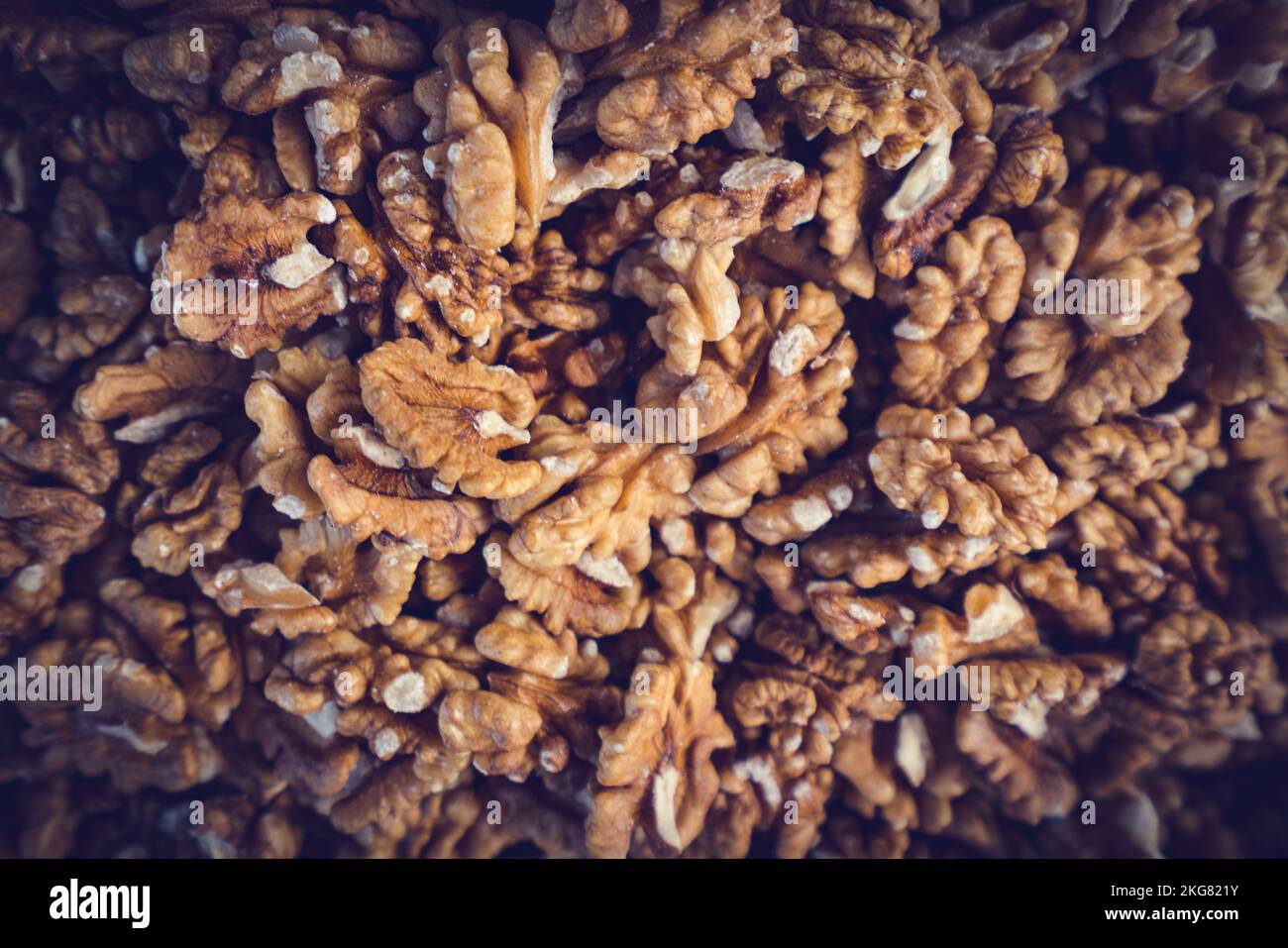 Peeled Walnuts Texture. Walnuts Background Stock Photo - Alamy
