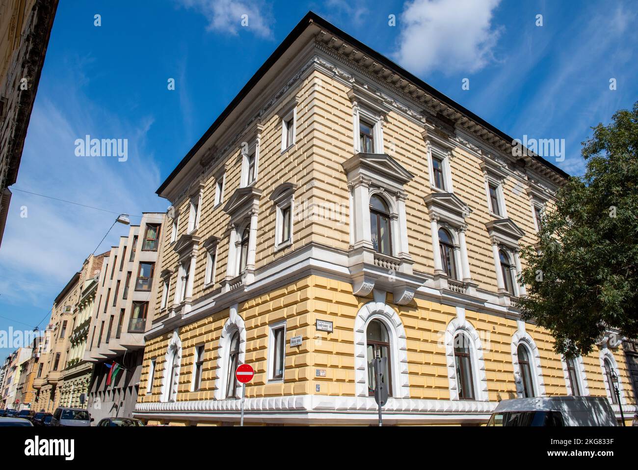 Houses on Andrassy Avenue in Budapest Hungary Europe EU Stock Photo - Alamy