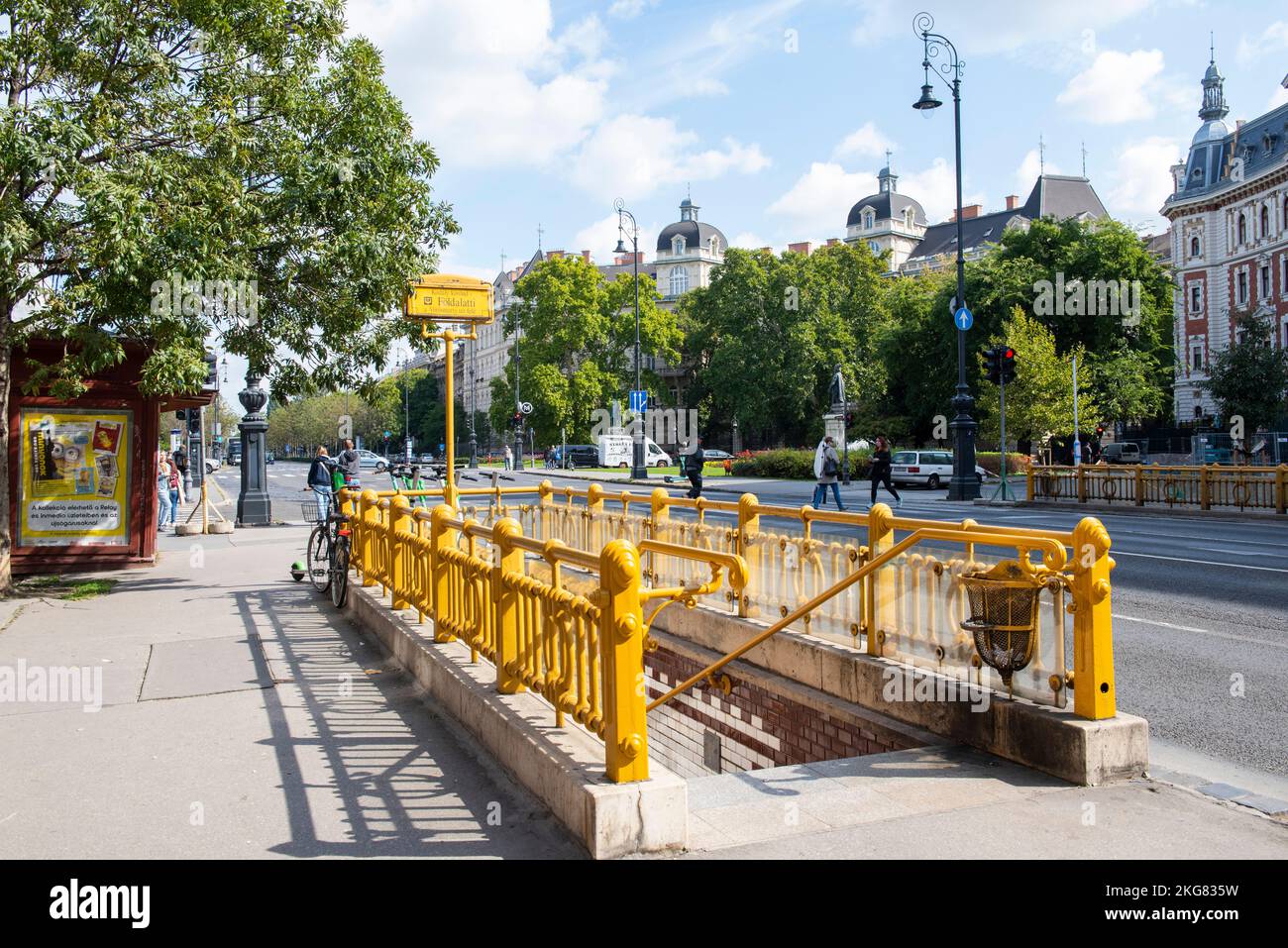 Metro Station on Andrassy Avenue in Budapest Hungary Europe EU Stock ...