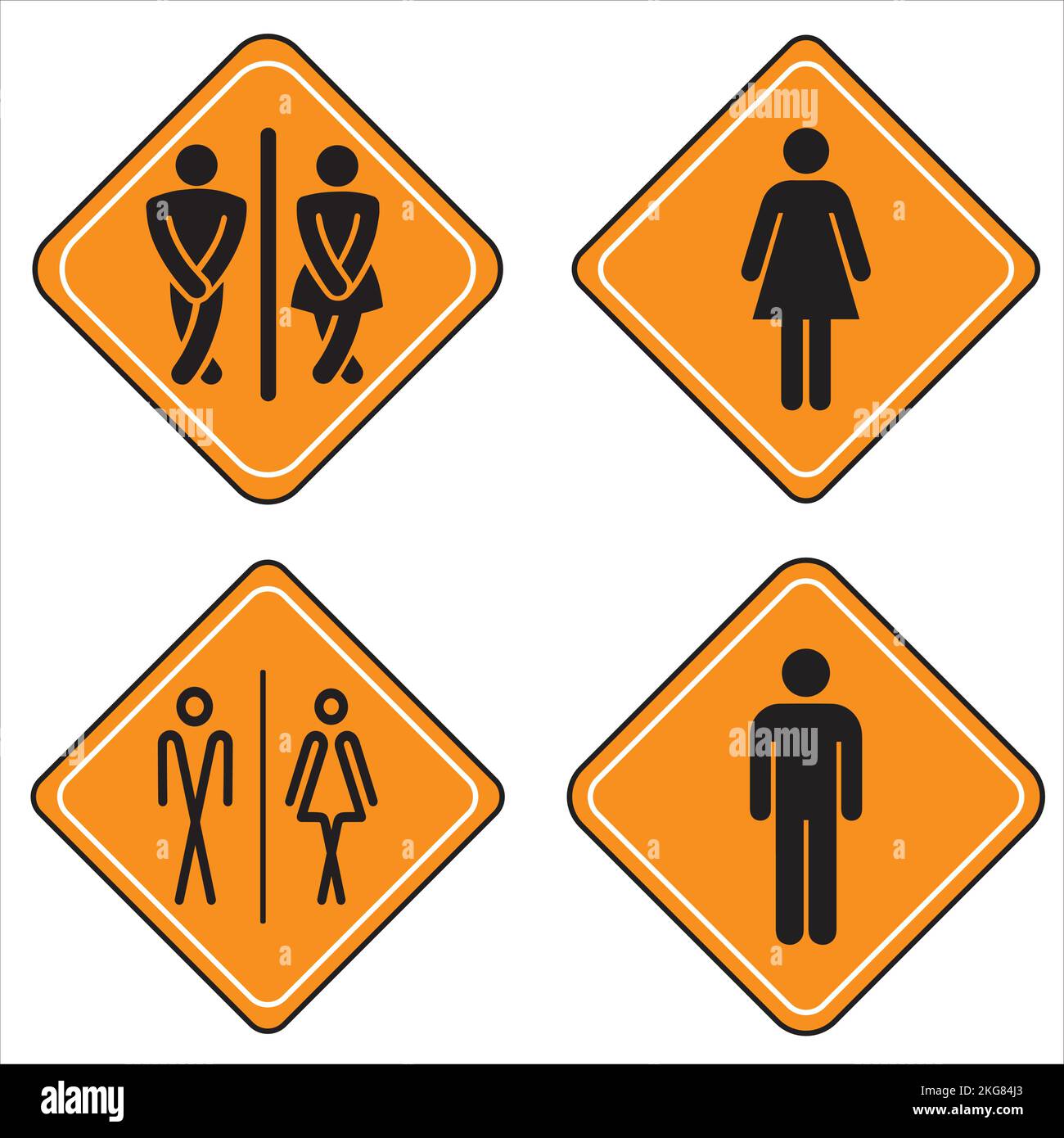 Set toilet signs for men's and women's restroom Wc icon Stock Vector ...