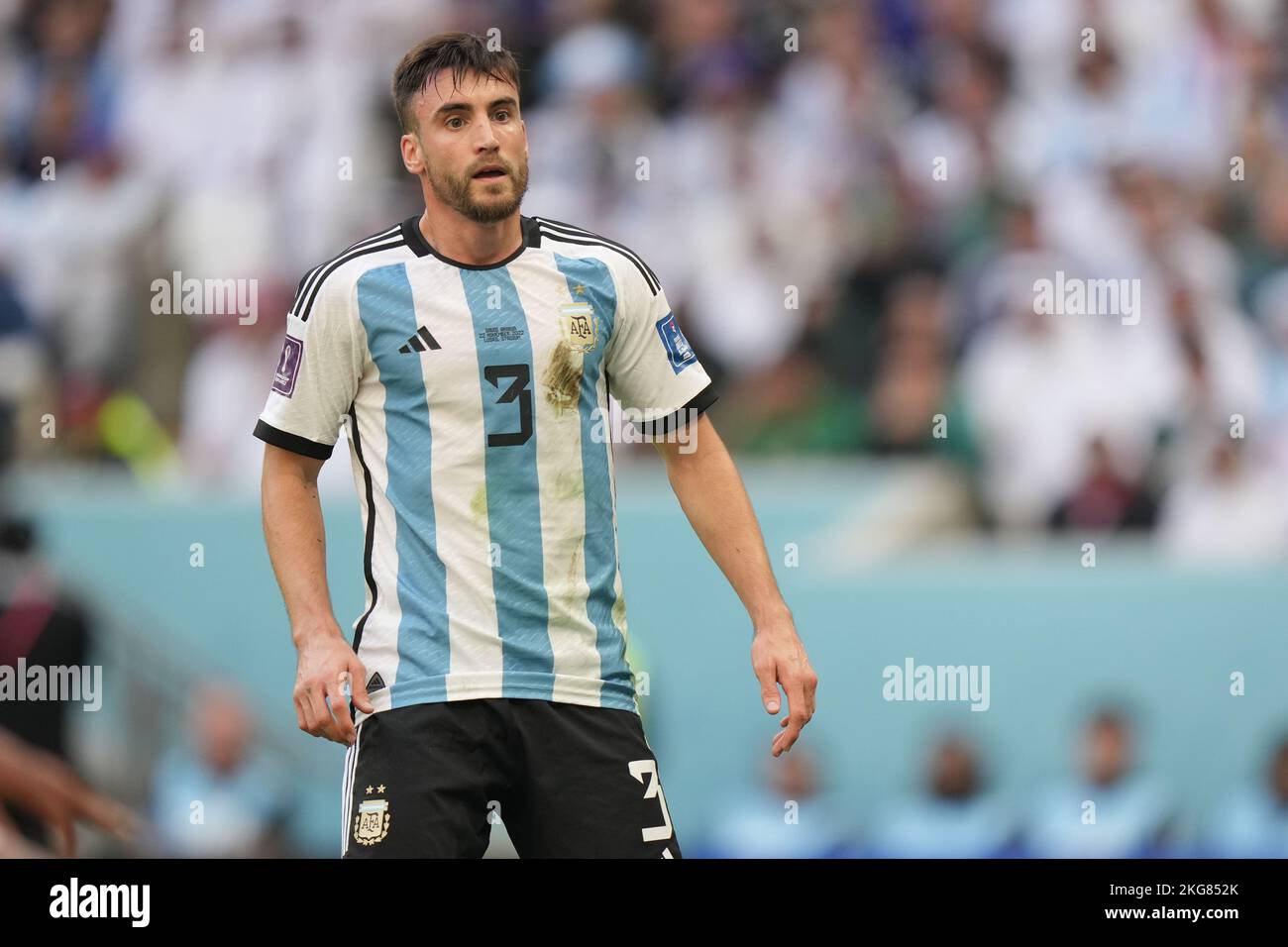 Nicolas Tagliafico of Argentina during the Qatar 2022 World Cup match ...