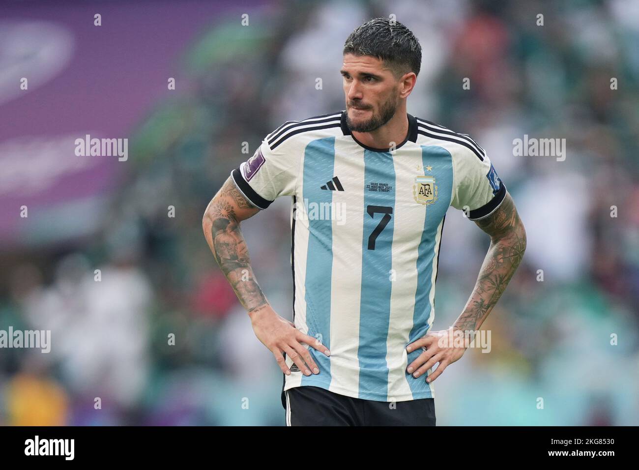 Rodrigo de Paul of Argentina during the Qatar 2022 World Cup match ...