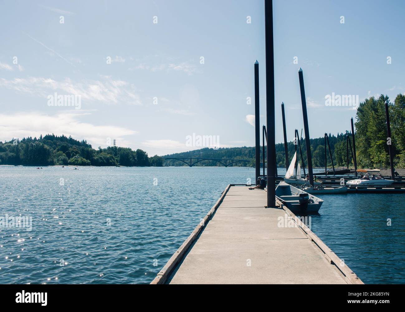 A beautiful view of the sea on a sunny summer day Stock Photo - Alamy