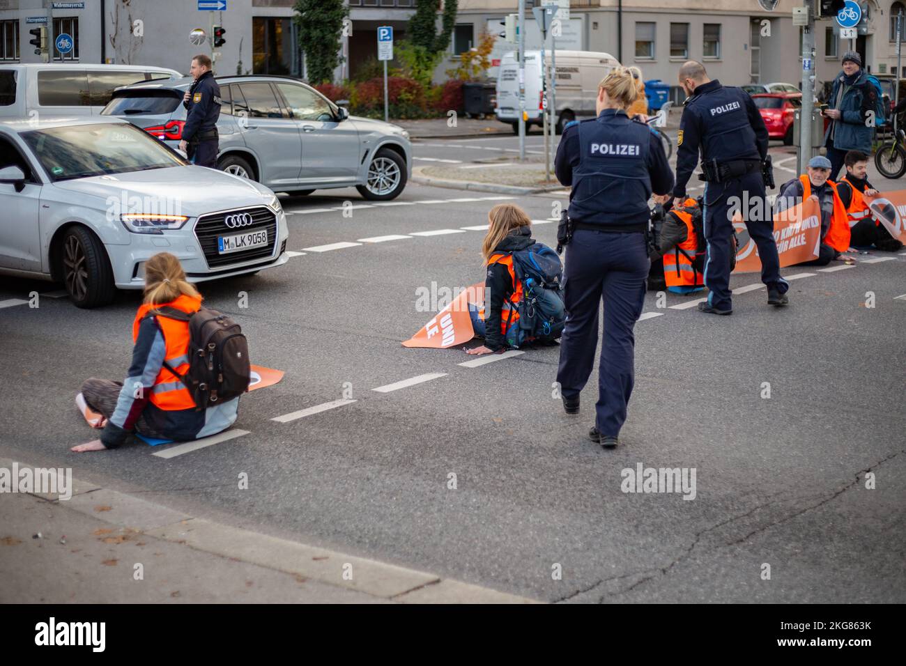 Munich, Germany. 21st Nov, 2022. On November 21, 2022, activists of the ...