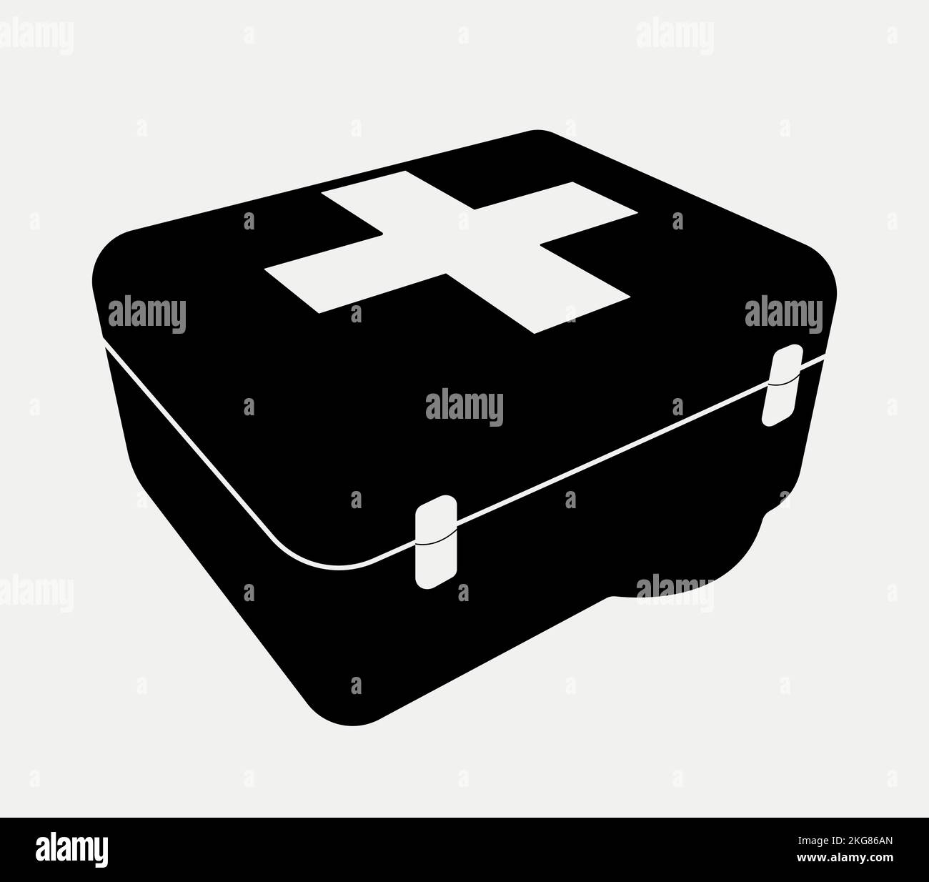 A vector of a silhouette of a first aid kit Stock Vector Image & Art ...