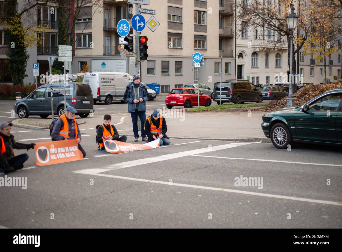 Munich, Germany. 21st Nov, 2022. On November 21, 2022, activists of the ...