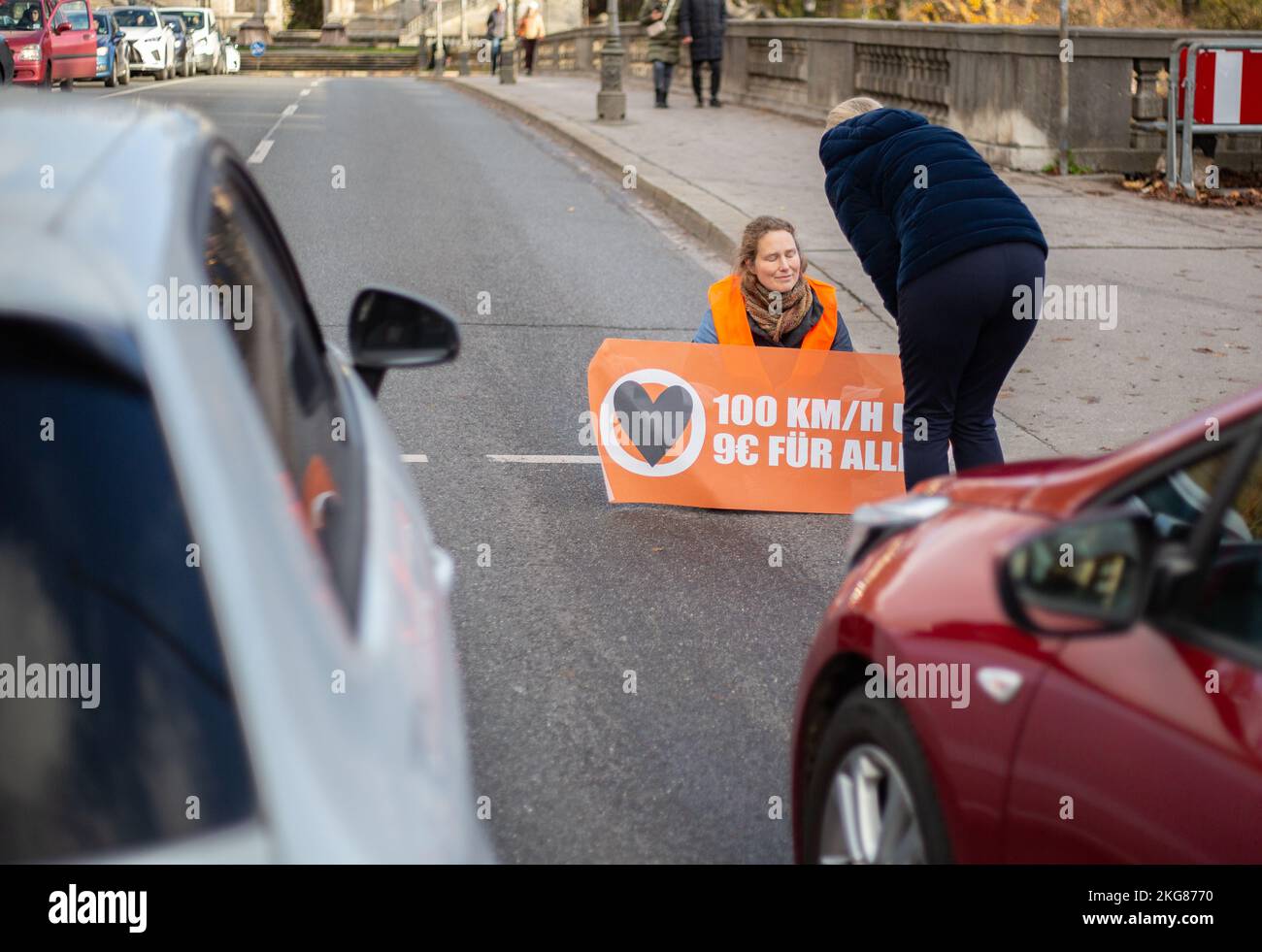 Munich, Germany. 21st Nov, 2022. On November 21, 2022, activists of the ...
