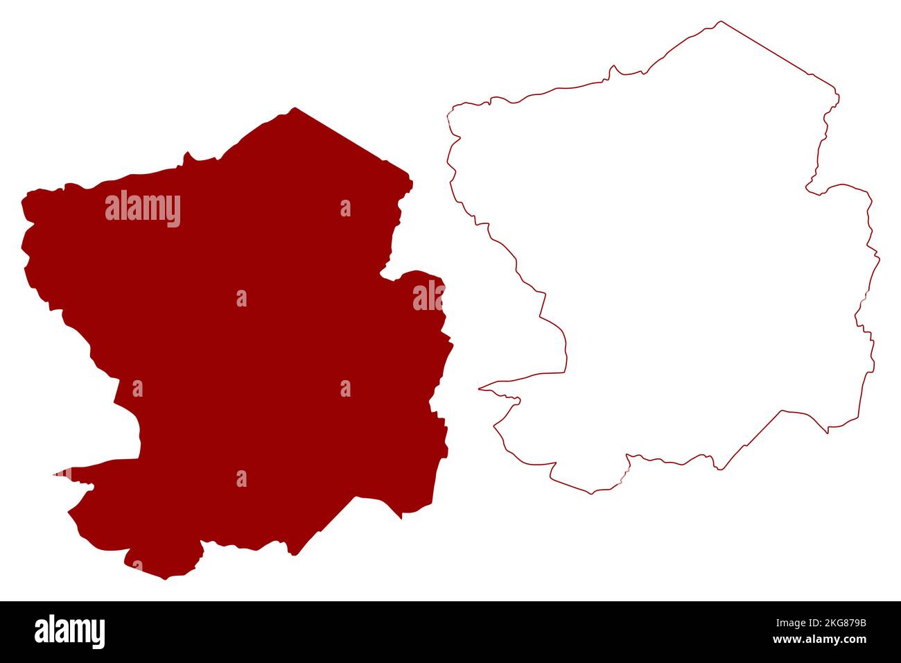 Map of nuneaton Stock Vector Images - Alamy