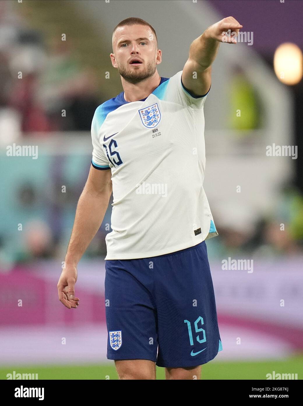 Eirc Dier of England during the Qatar 2022 World Cup match, group B ...